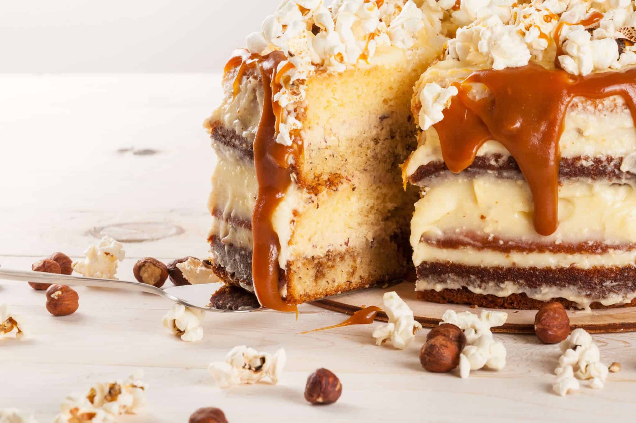 Salted Caramel Buttercream Layer Cake - MAURI