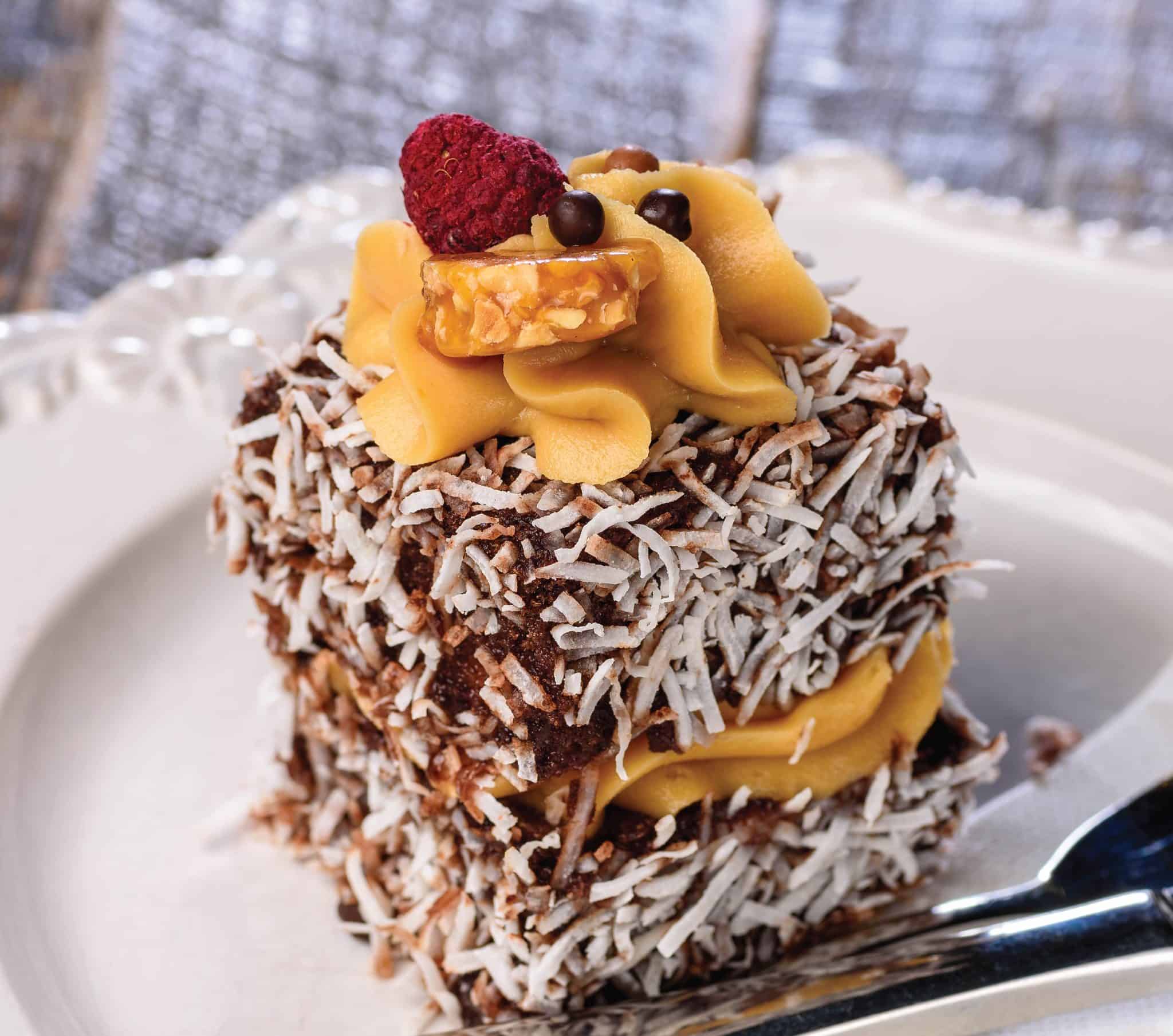 Salted Caramel Lamington - MAURI